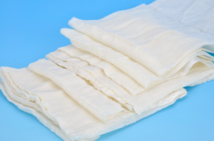 Gasa hemostática soluble médica CMC gasa para sangrado