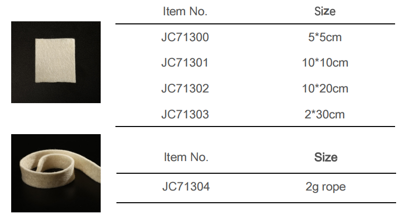 calcium alginate rope wound dressing for cavity wound