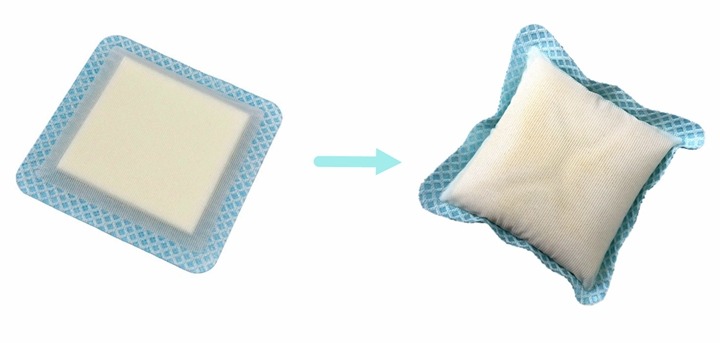 Absorbent dressing superabsorbent dressing absorbs wound exudate