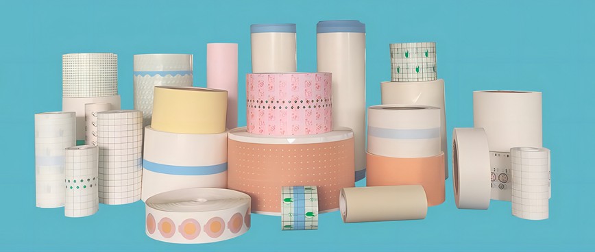 Hydrocolloid CMC Raw Material Adhesive Dressing Jumbo Roll for wound ...