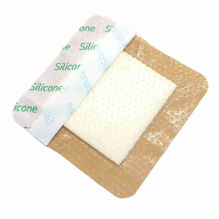 Silicone Foam Dressing With Border Adhesive Foam Silicone Dressing