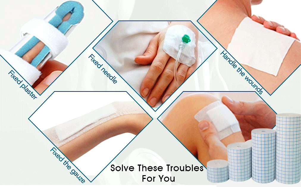 Medical Adhesive Wound Care Non-Woven Dressing Roll