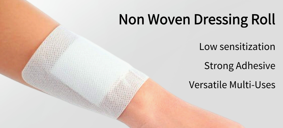 Medical Adhesive Wound Care Non-Woven Dressing Roll