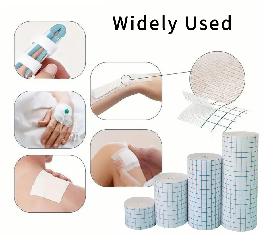 Medical Adhesive Wound Care Non-Woven Dressing Roll