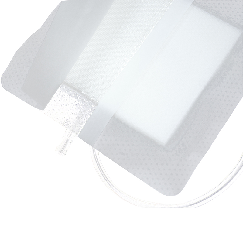 NPWT Dressing Disposable Silicone Foam Dressing One Piece Kit with Port