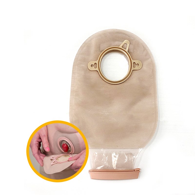 Ostomy bag two piece drainable pouch closed pouch for stoma