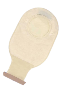 colostomy pouch with clamp