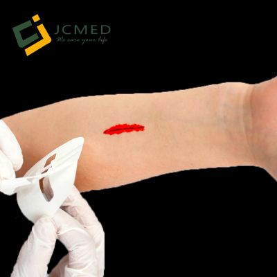 Zip tie sutures painless skin wound closure device